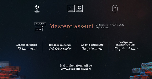 Bursel pentru masterclass-uri Classix in Art